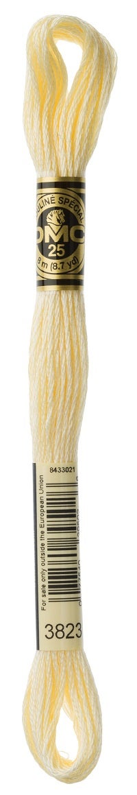 DMC Ultra Pale Yellow | Lazy Daisy Stitching